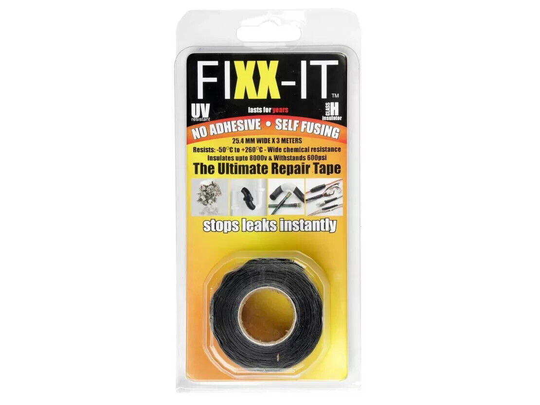 Barrettine Fixx-It Repair Tape -Stops Leaks (25.4mm Wide x 2 Meters)